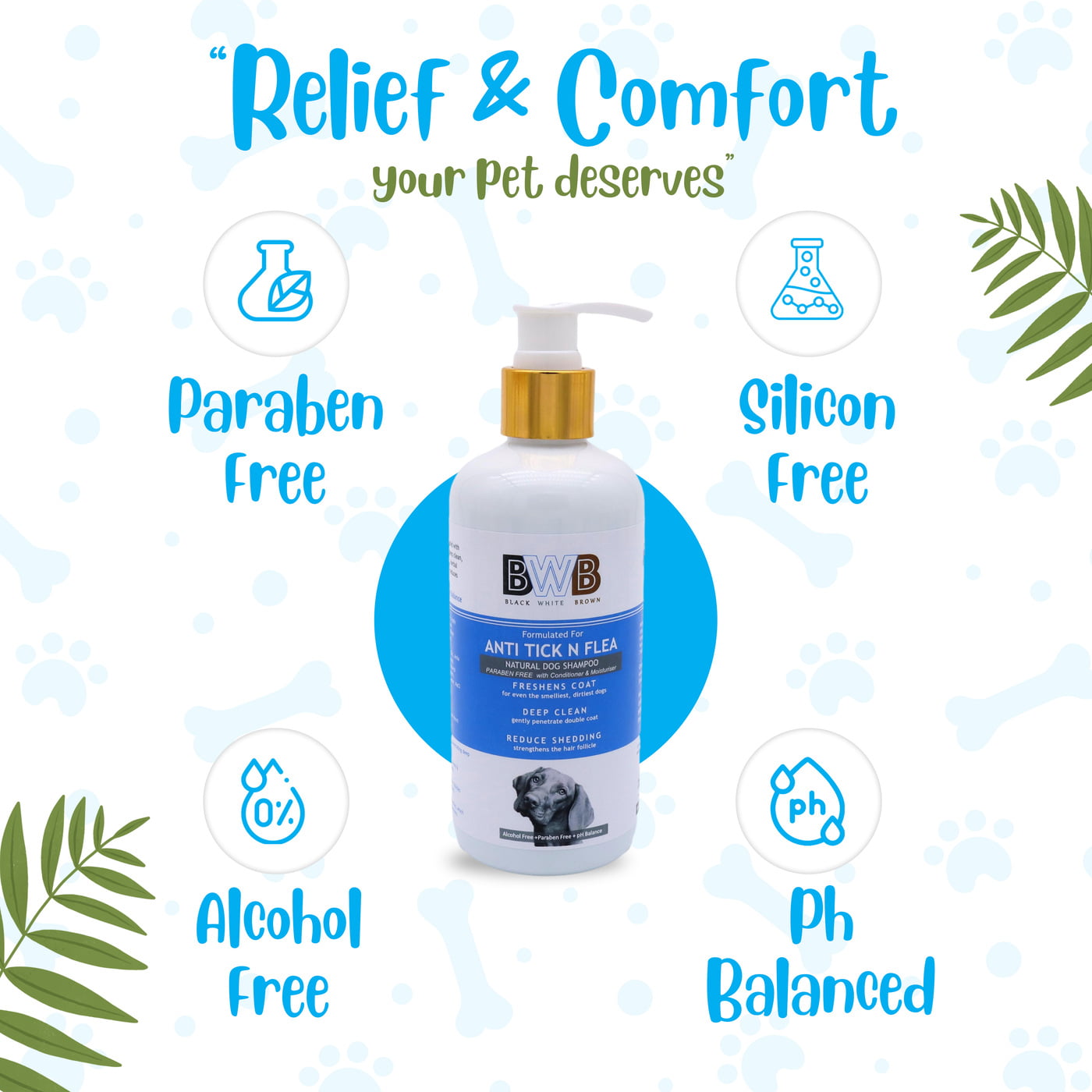 anti tick and flea , dandruff control